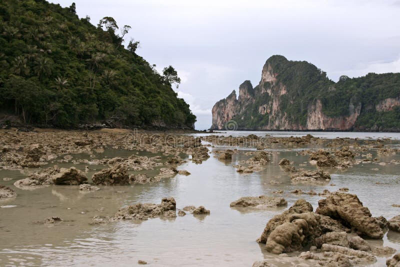 Tsunami rocks koh pi pi stock image. Image of asian, holiday - 641403