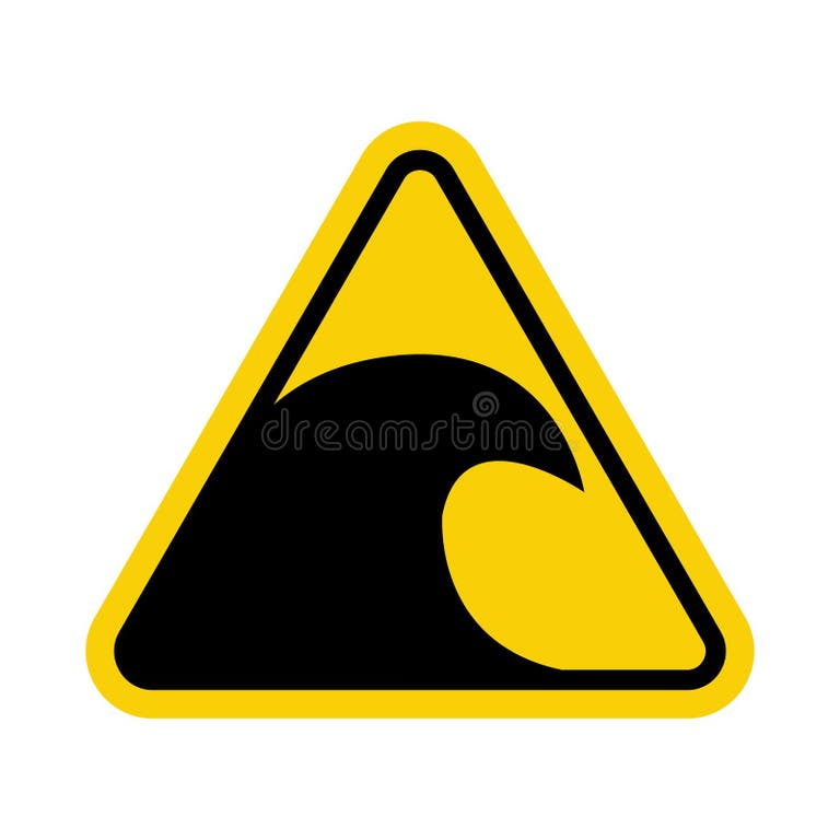 Big Waves Safety Sign Stock Illustrations – 37 Big Waves Safety Sign ...