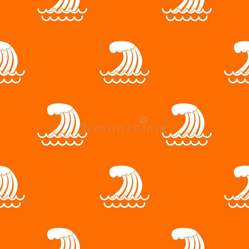 Tsunami Wave Pattern Seamless Stock Vector - Illustration of giant ...