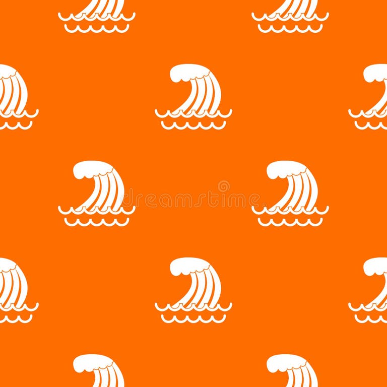 Tsunami Wave Pattern Seamless Stock Vector - Illustration of giant ...