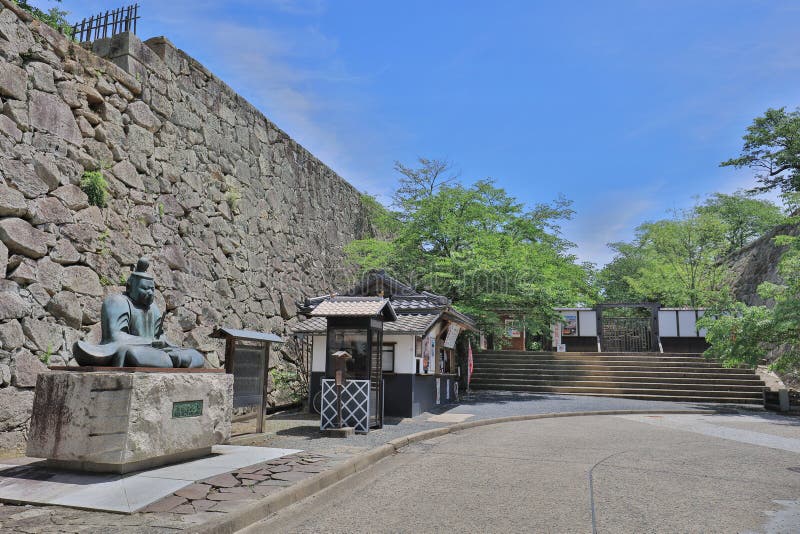 A Tsuyama Castle View and at Summer Time Japan Stock Image - Image of ...