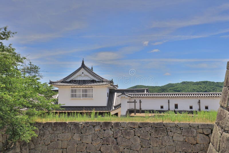 A Tsuyama Castle View and at Summer Time Japan Stock Photo - Image of ...