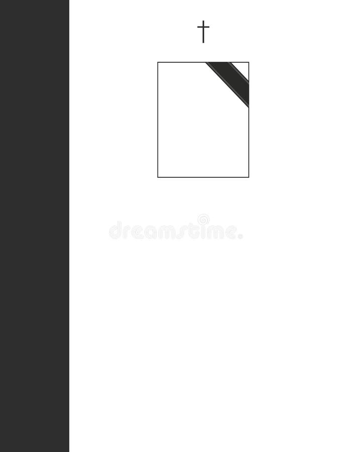 Memorial Service Layout. Professional and Graceful Template for Funeral ...