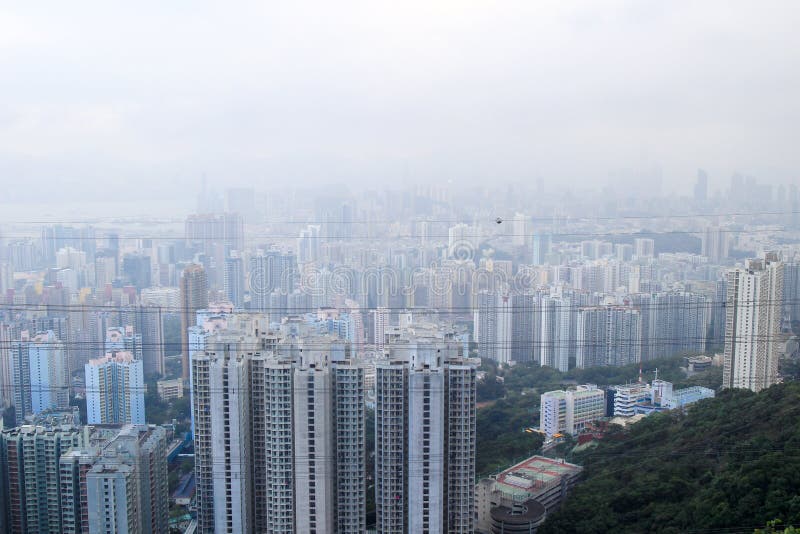 Tsz Wan Shan View of Kowloon Stock Image - Image of beacon, nature ...