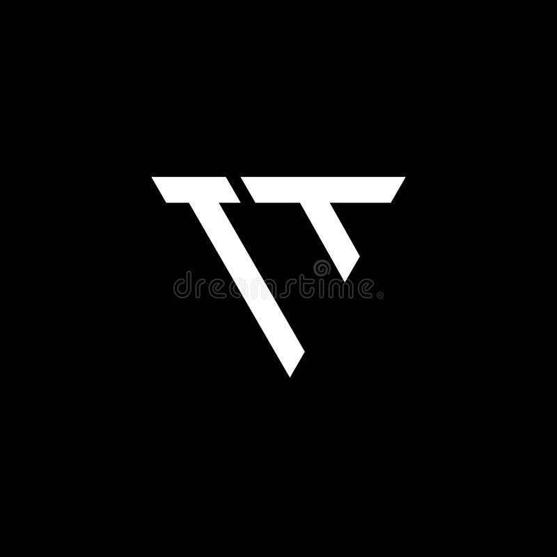 TT Logo Letter Monogram with Triangle Shape Design Template Stock ...