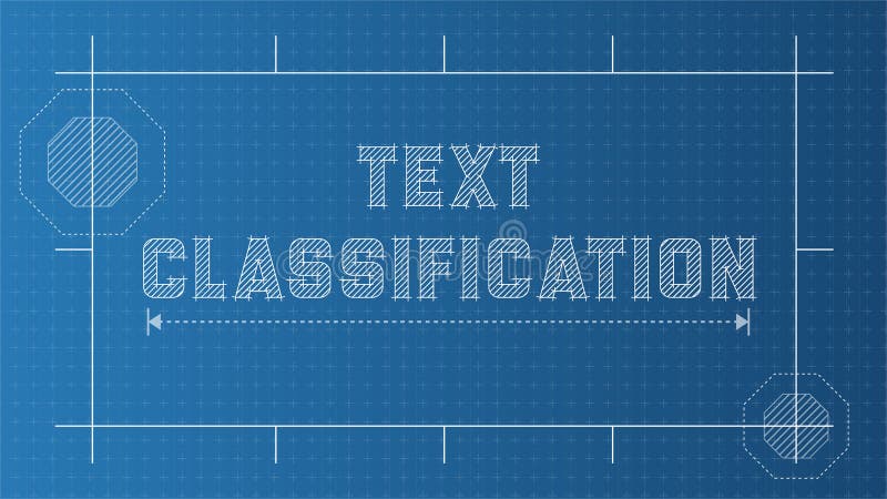 Text Classification Banner Background. Blueprint Style Typography for ... Text Classification Banner Background. Blueprint Style Typography for ...