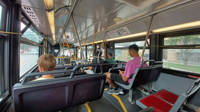 TTC bus inside view editorial photography. Image of urban - 286476482