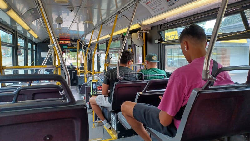 TTC bus inside view editorial stock image. Image of vehicle - 286476539