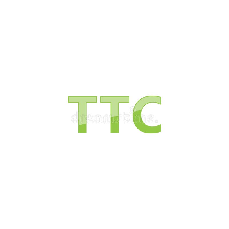 TTC Logo Design Template Illustration Stock Illustration - Illustration ...