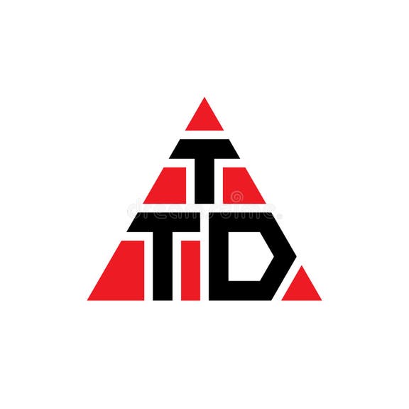 TTD Triangle Letter Logo Design with Triangle Shape. TTD Triangle Logo ...