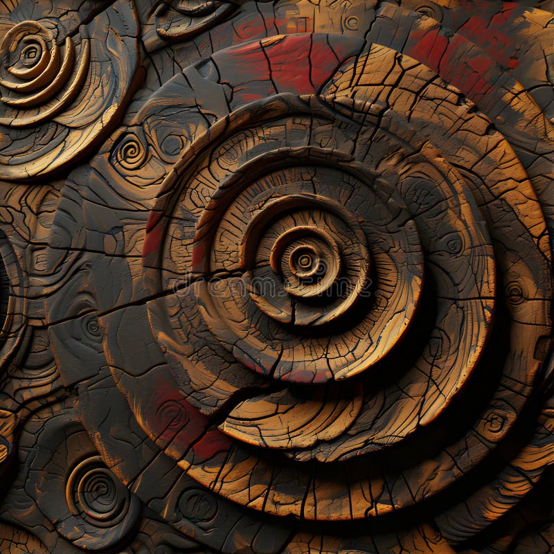 Ttern that Mirrors the Intricate Patterns Formed by the Growth Rings of ...