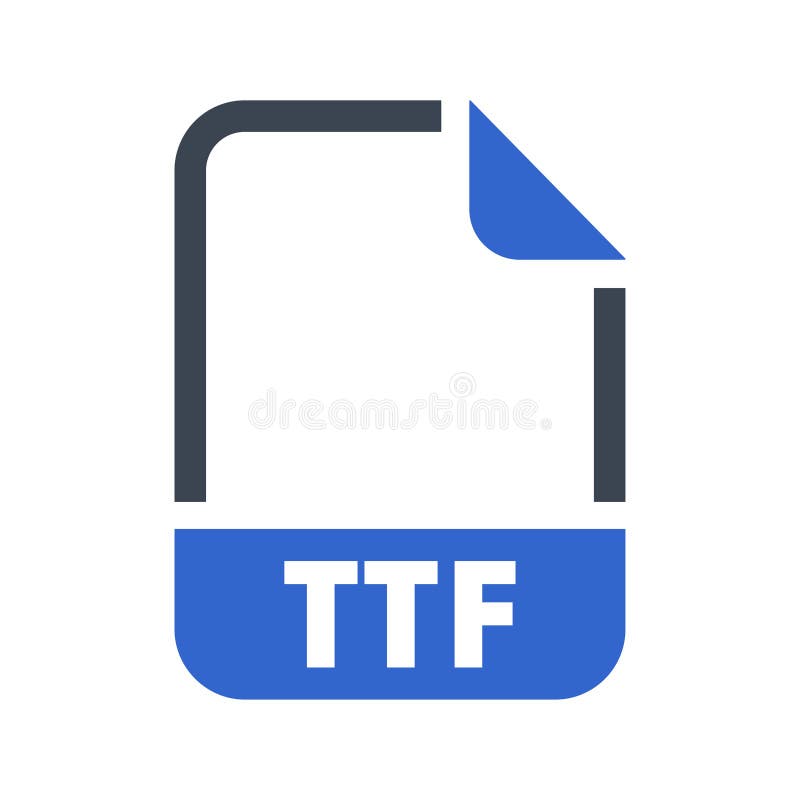 TTF File format icon stock vector. Illustration of extension - 174902419