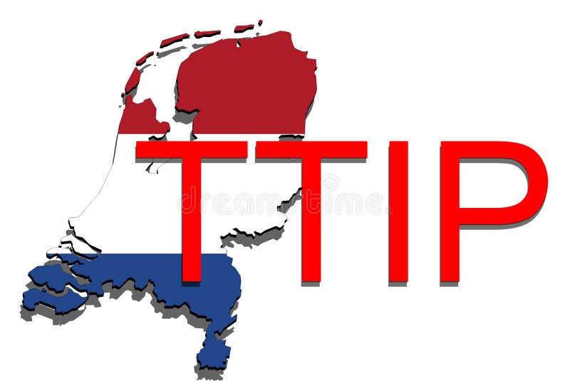 TTIP - Transatlantic Trade and Investment Partnership on Holland Map ...