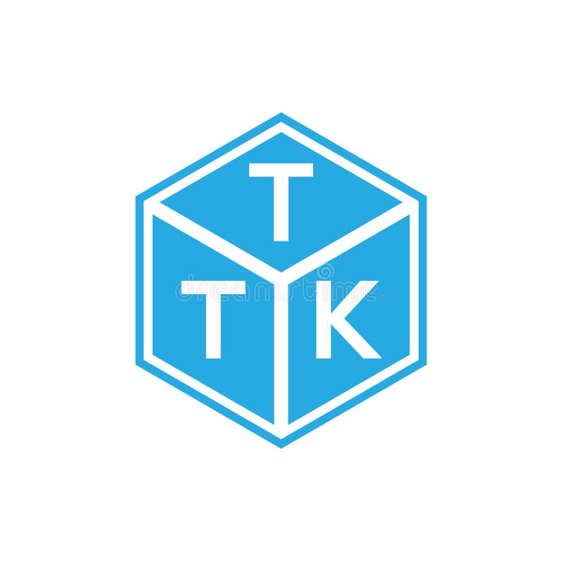 TTK Letter Logo Design on Black Background. TTK Creative Initials ...