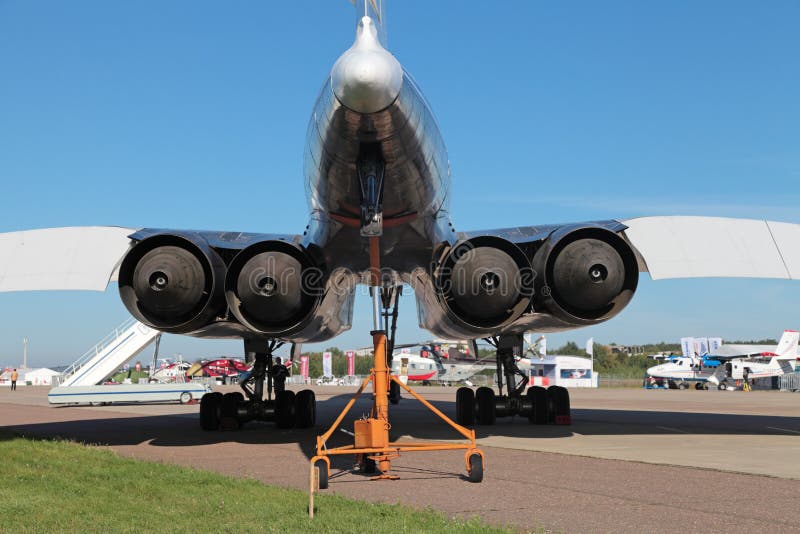 Tu-144 engines editorial photo. Image of moscow, retro - 37539871