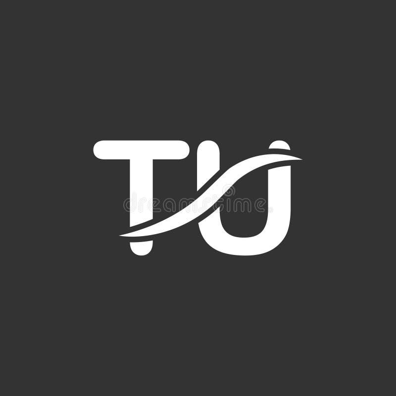 TU logo design. stock illustration. Illustration of number - 364520315