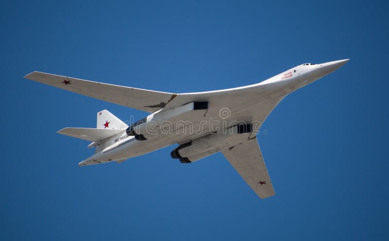 Tu-160 bomber stock photo. Image of swan, vehicle, white - 241135574