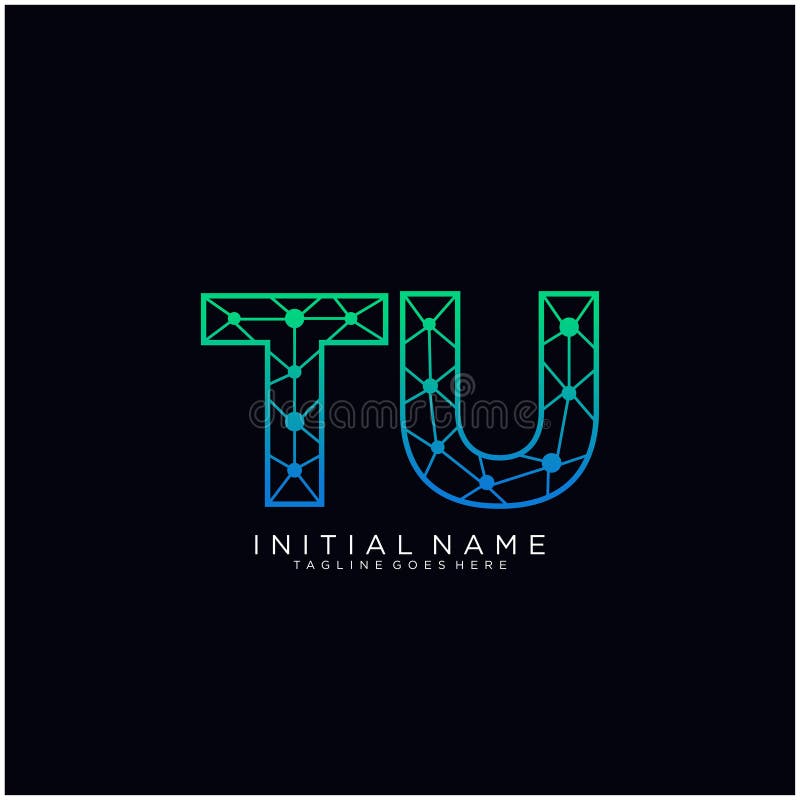 TU Letter Logo Icon Design Template Elements Stock Vector ...