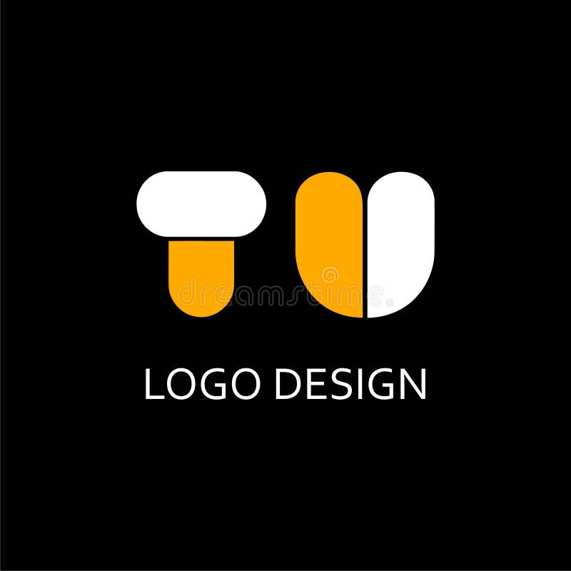 Tu Letter for Simple Logo Design2.eps Stock Illustration - Illustration ...