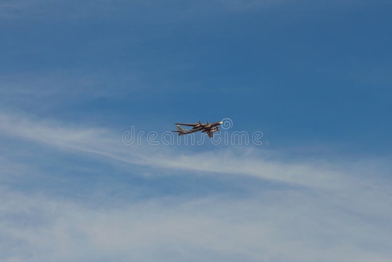 Kazan, Russia - Aug 10, 2018: TU-95MC `Bear` Plane in Sky Editorial ...