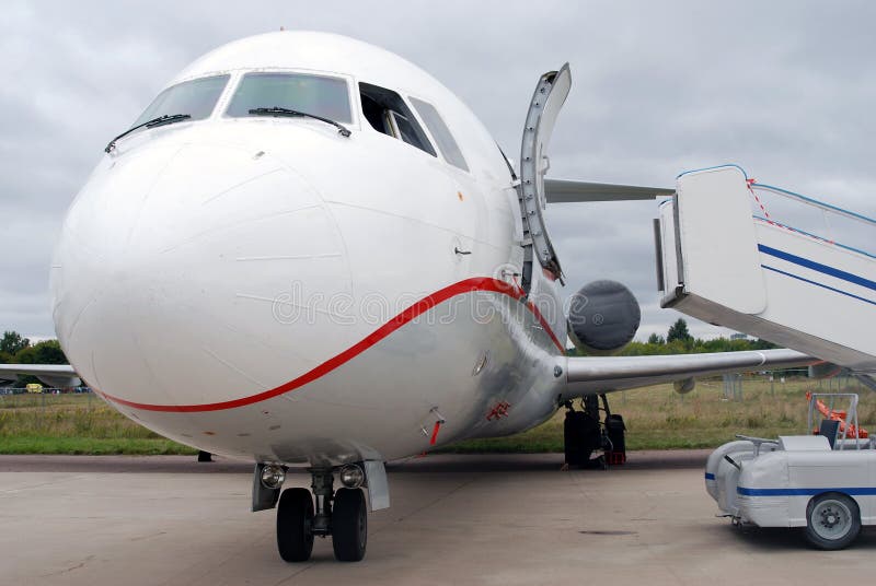 Tu Russian airplane detail stock photo. Image of strategical - 23729108