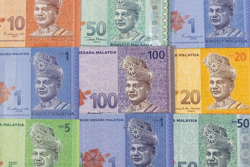 Tuanku Abdul Rahman Portrait on Malaysian 1, 5, 10, 20, 50 and 100 ...