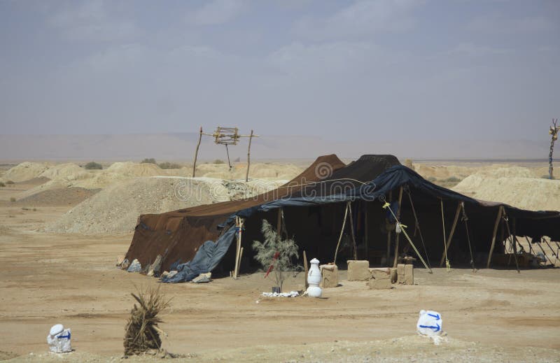 Tuareg Nomads Camp, Morocco Stock Image - Image of sand, white: 30137053