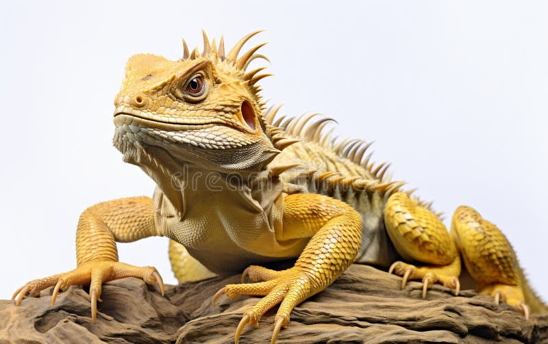 Tuatara Isolated on a Transparent Background. Stock Illustration ...