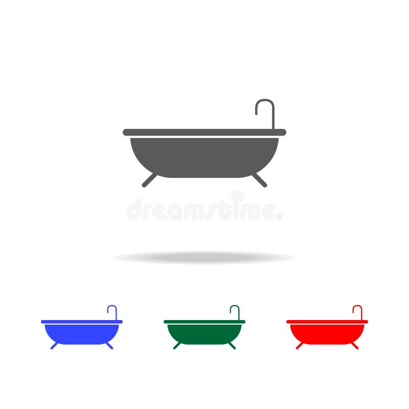 Tub Icon. Elements in Multi Colored Icons for Mobile Concept and Web ...