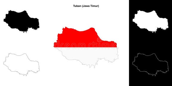 Jawa Timur Vector Map Stock Illustrations – 50 Jawa Timur Vector Map ...