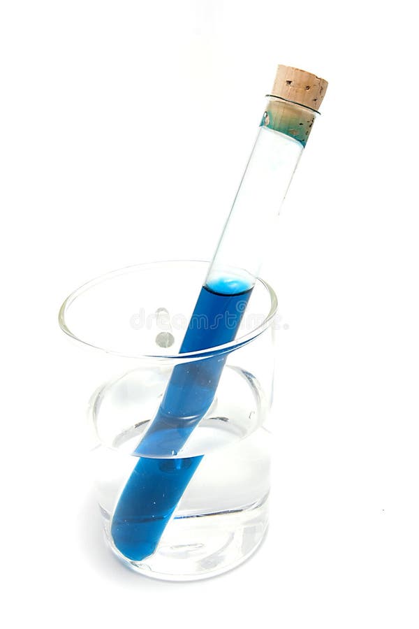 Tube à essai disponible image stock. Image du liquide - 18775239