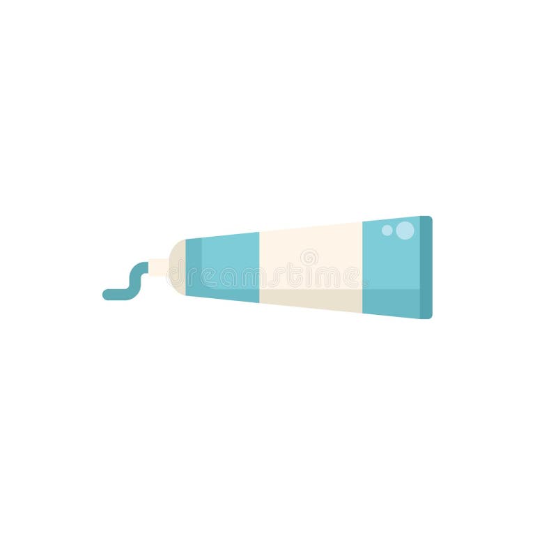 Blue Toothpaste Tube Squeezing Out Paste Stock Illustration ...