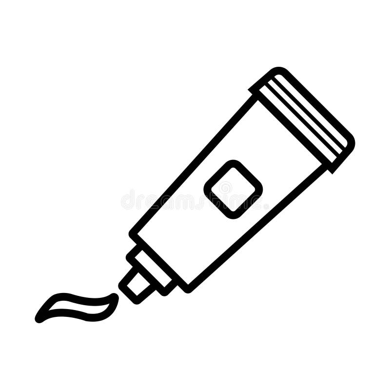 Tube, Container, Cream, Toothpaste VECTOR Icon Stock Illustration ...