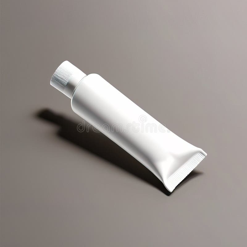 Tube Container for Toothpaste or Cosmetic Cream, Blank Generic Product ...