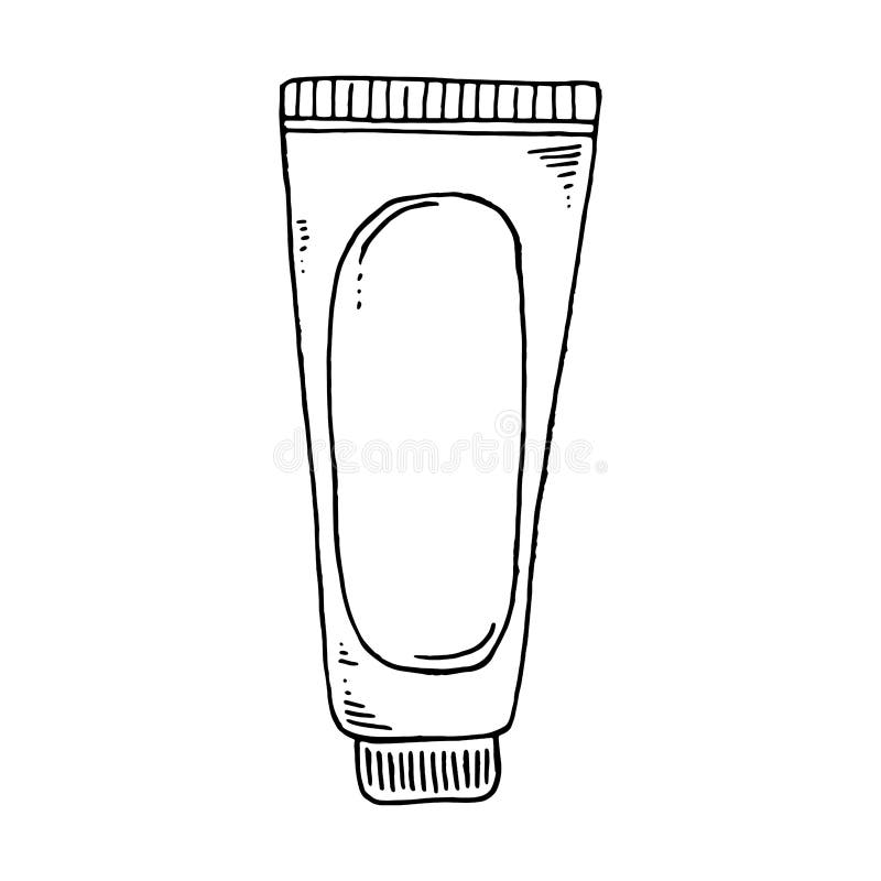 Tube with Cream, Paste, Gel. Cosmetic Tube with Cream. Vector ...