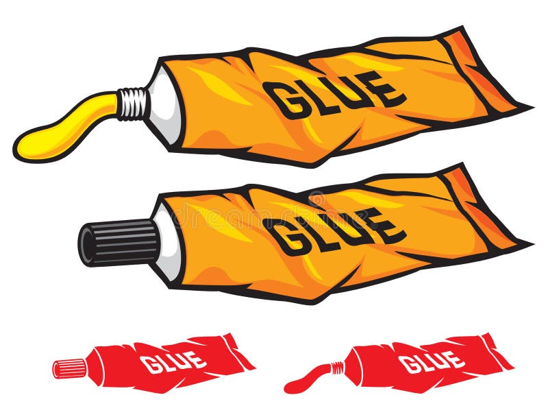 Tube de colle illustration de vecteur. Illustration du mignon - 30287309