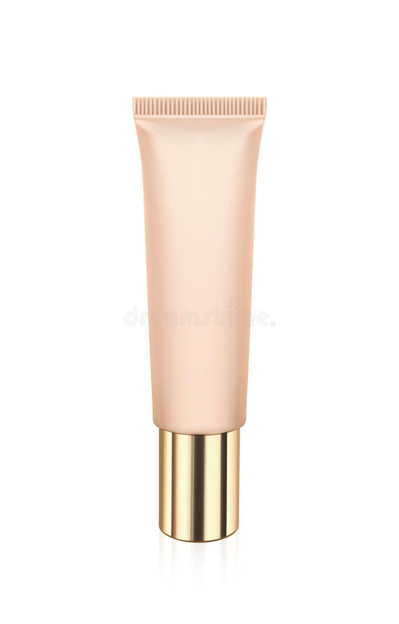Tube with Foundation, Face Cosmetics, Mock Up for Design. Stock Vector ...