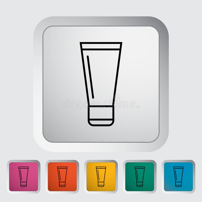 Tube icon stock vector. Illustration of color, isolated - 92002038