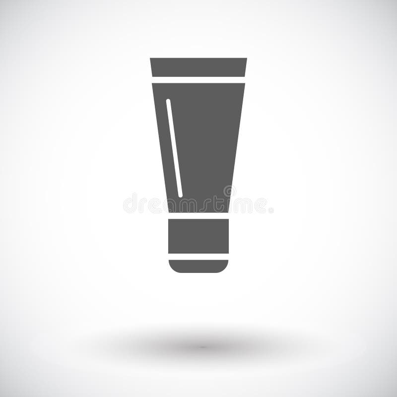 Tube icon stock vector. Illustration of product, symbol - 89292932