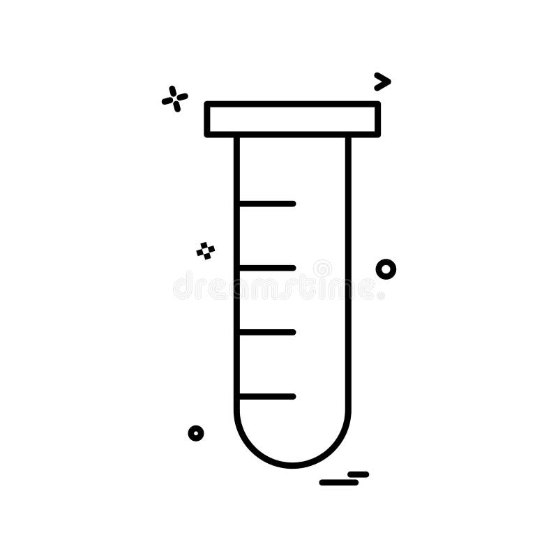 Tube Lab Icon Vector Design Stock Vector - Illustration of experiment, design: 132394527