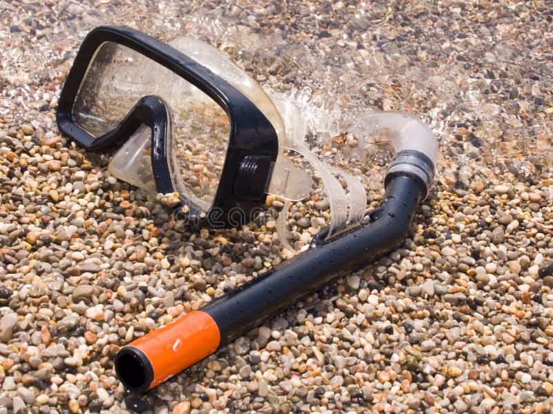 Tube and mask stock photo. Image of foam, fresh, float - 1390988