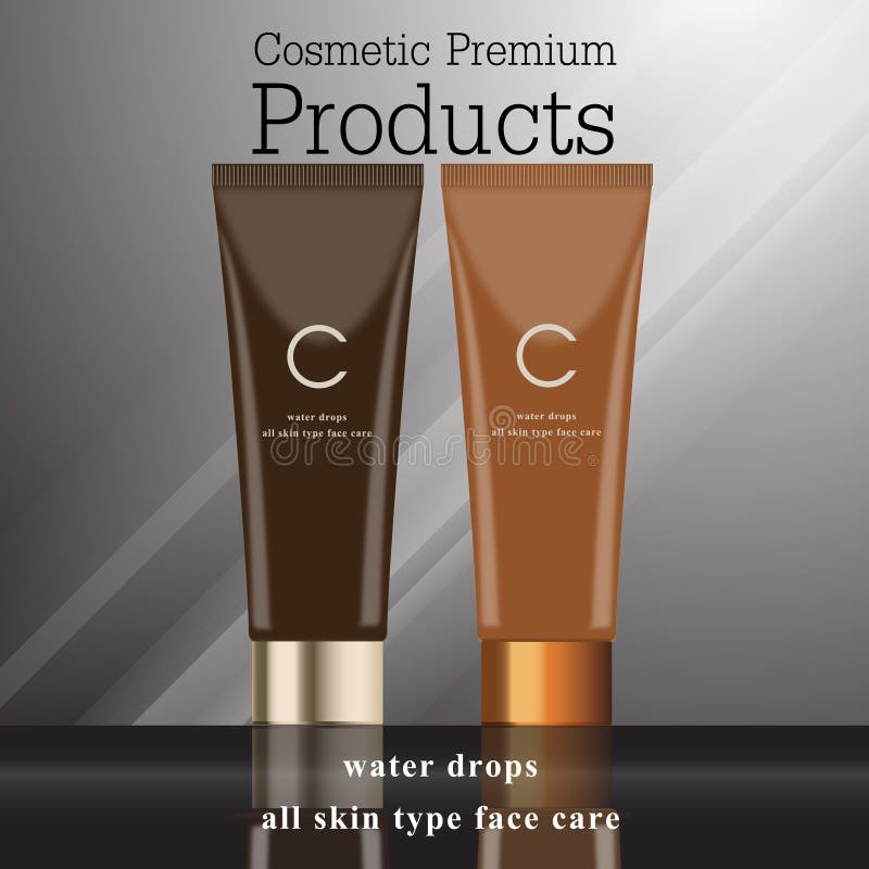 Tube of Packaging for Cosmetics in a Realistic Style Stock Vector ...