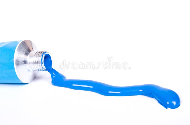 Blue goo squeeze tube stock photo. Image of bluish, gunk - 19510906