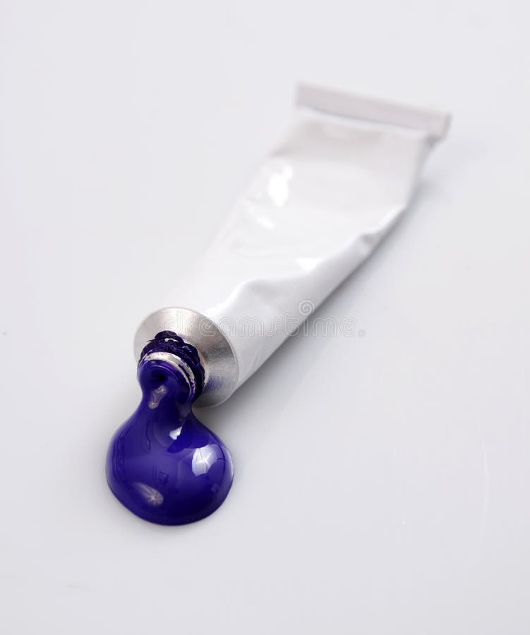 A tube with paint stock photo. Image of acrylic, white - 49804890