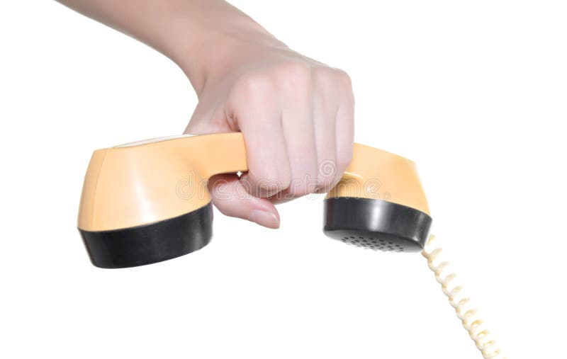 Tube of phone 2 stock photo. Image of black, device, hand - 7537458