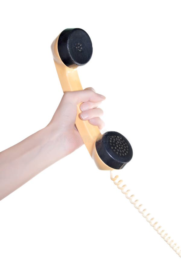 Tube of phone stock image. Image of isolated, female, dialogue - 7537457