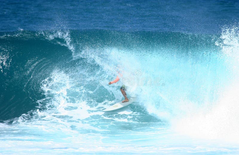 Tube ride stock photo. Image of barrel, hawaii, large - 1281926