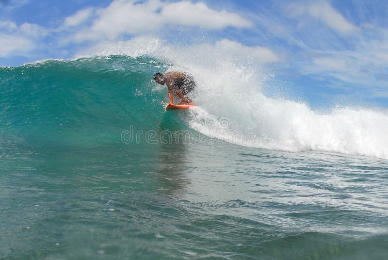 Tube ride stock image. Image of wave, gnarly, ocean, beach - 1323215
