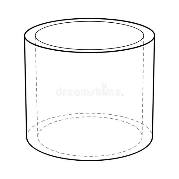 Tube Stereometric Shape Composition Stock Vector - Illustration of ...