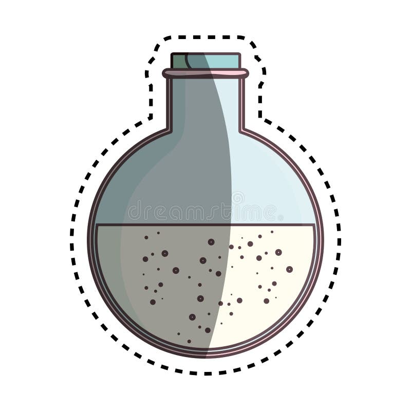 Tube Test Glass Isolated Icon Stock Illustration - Illustration of test ...